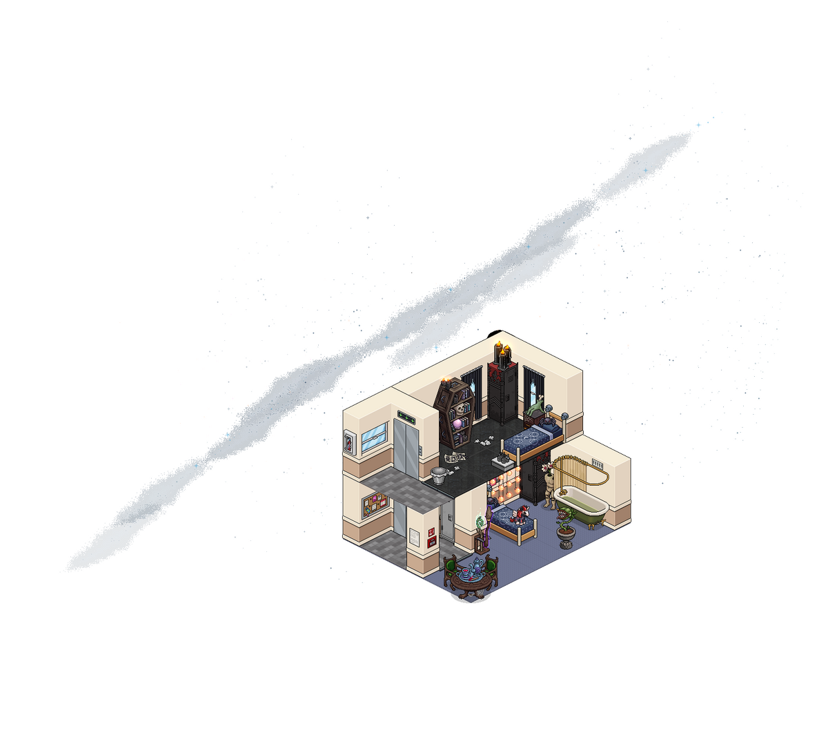 Goth Uni Bedroom Bundle - Habbox Wiki